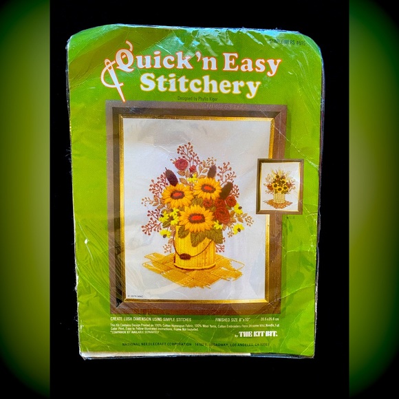 Quick & Easy Stitchery | Art | Vtg Nib Quick Easy Stitchery Of ...